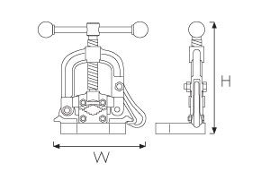 HINGED PIPE VISE - REMAX TOOLSREMAX TOOLS