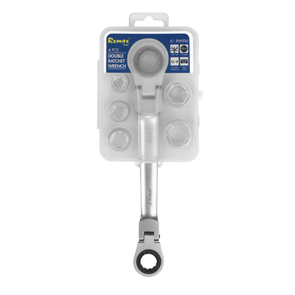 DOUBLE RATCHET WRENCH SET (6 PCS) - REMAX TOOLSREMAX TOOLS