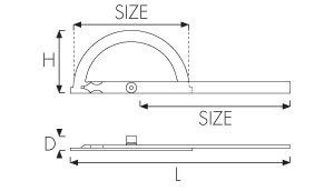 PROTRACTOR ANGLE FINDER (ALUMINUM) - REMAX TOOLSREMAX TOOLS