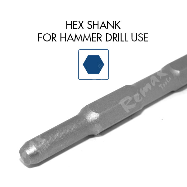 HEX SHANK CHISEL (STAR POINT) - REMAX TOOLSREMAX TOOLS