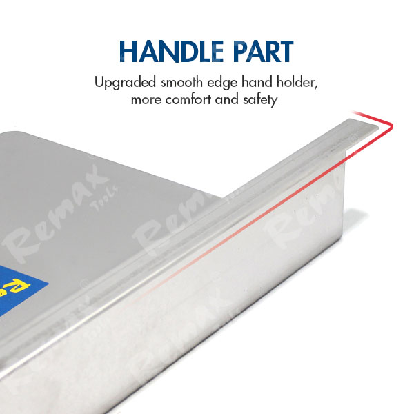SS PLASTER TRAY (BEVEL EDGES) - REMAX TOOLSREMAX TOOLS